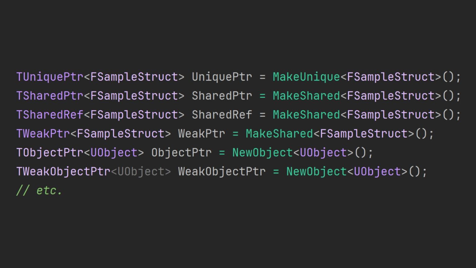 【UE】Unreal C++ のスマートポインタについて