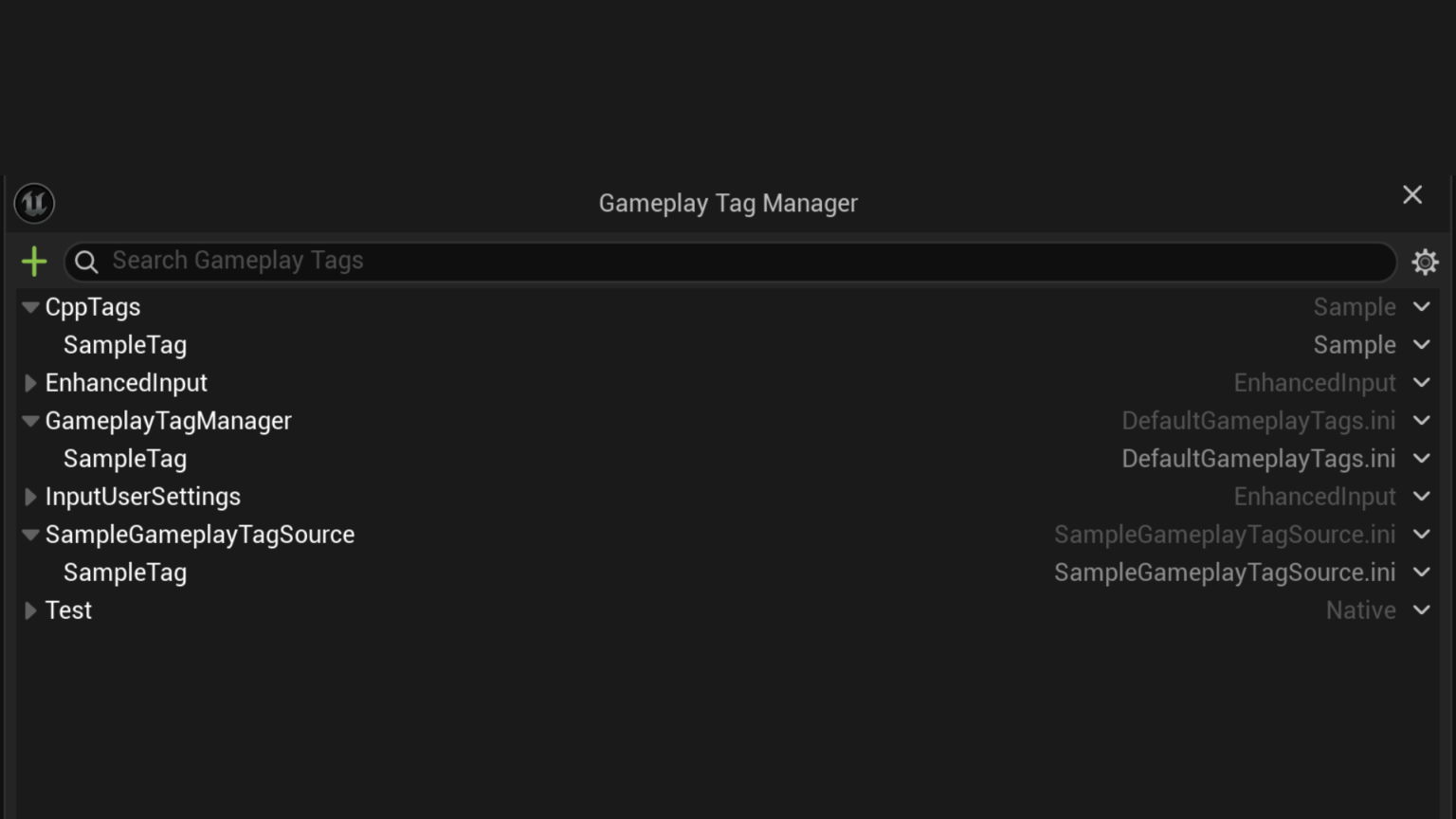 【UE】Gameplay Tag の定義方法まとめ